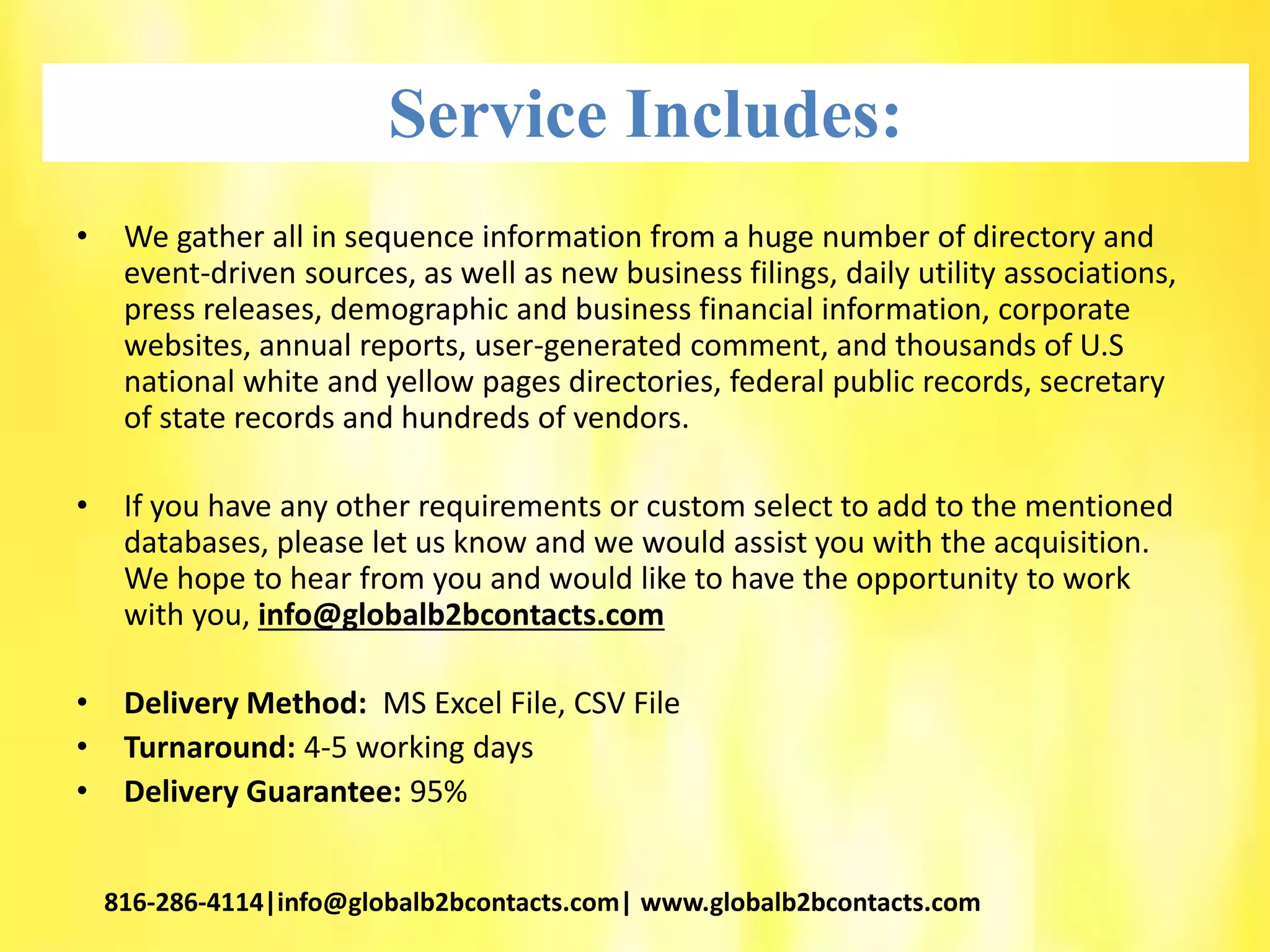 Toad database technology users email leads | PPTX