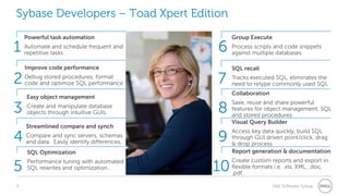Toad for Sybase Introduction | PDF