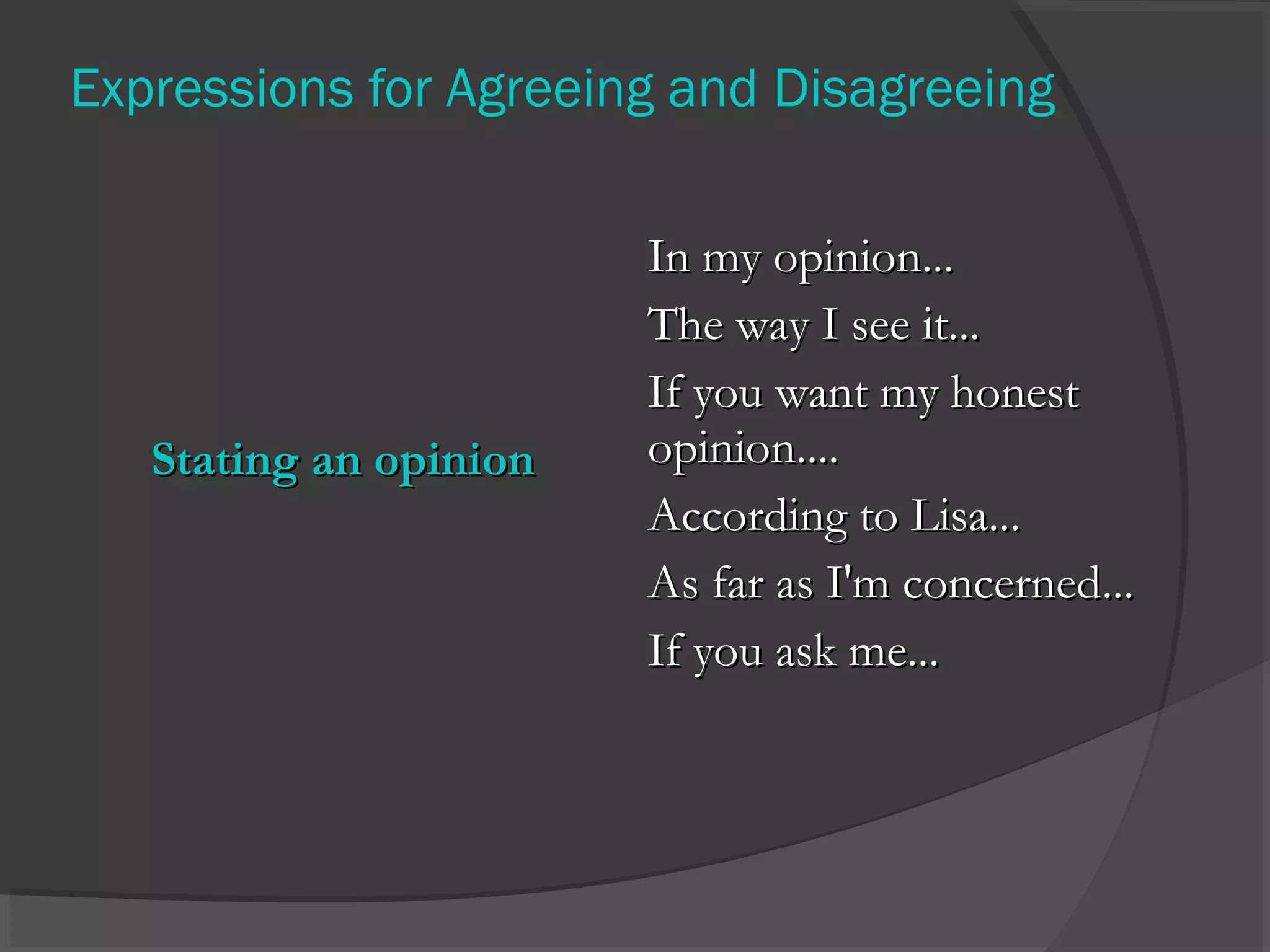 To agree or to disagree | PPT