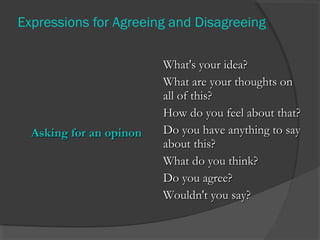 To agree or to disagree | PPT