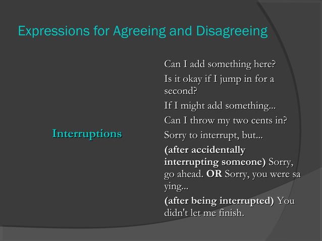 To agree or to disagree | PPT