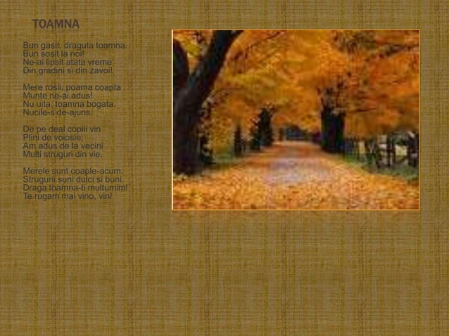 Toamna | PPTX