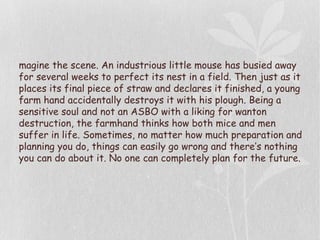 To a mouse - Linking the title | PPT