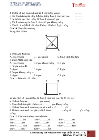 Toan-3-goc-vuong-bang-don-vi-do-do-dai | PDF