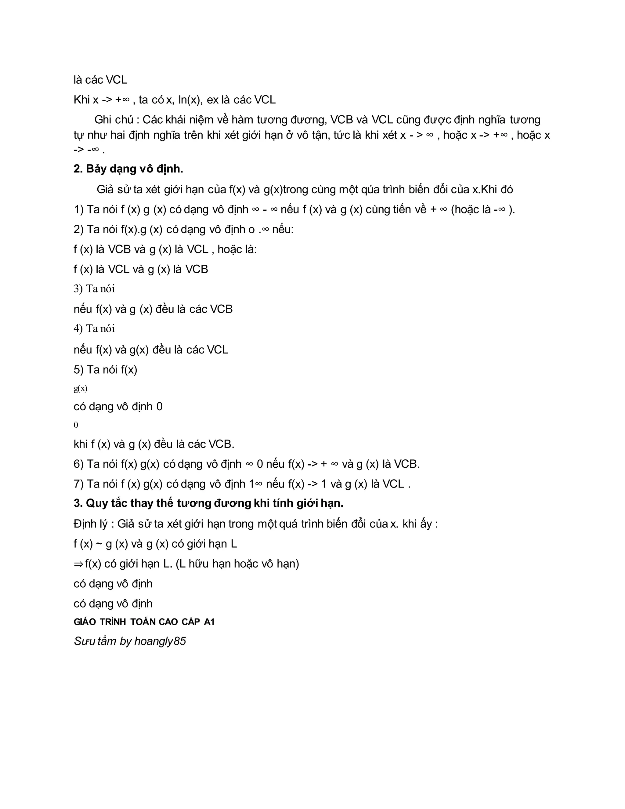 Toan cao cap a1 | PDF