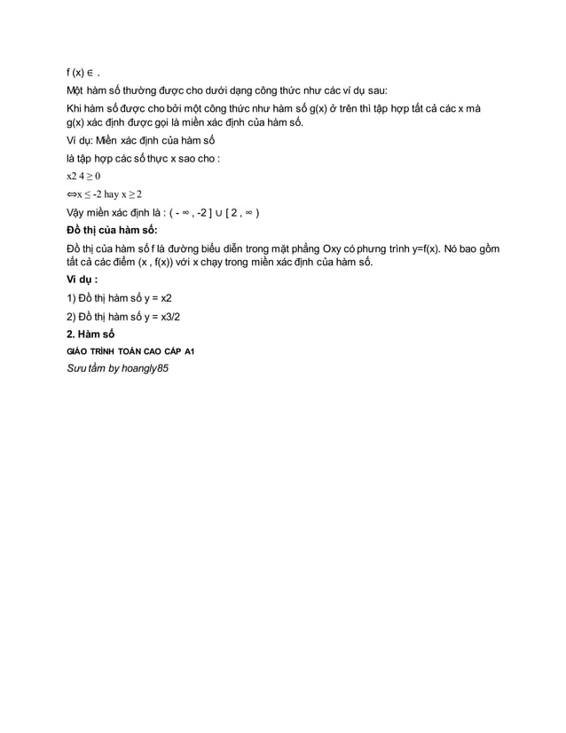 Toan cao cap a1 | DOCX