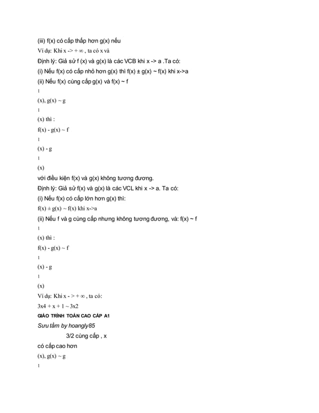 Toan cao cap a1 | PDF