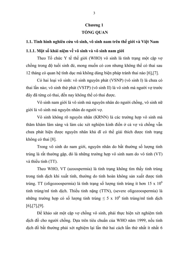 Đề tài: Nghiên cứu bất thường nhiễm sắc thể và phát hiện mất đoạn AZFabcd ở những nam giới vô ...