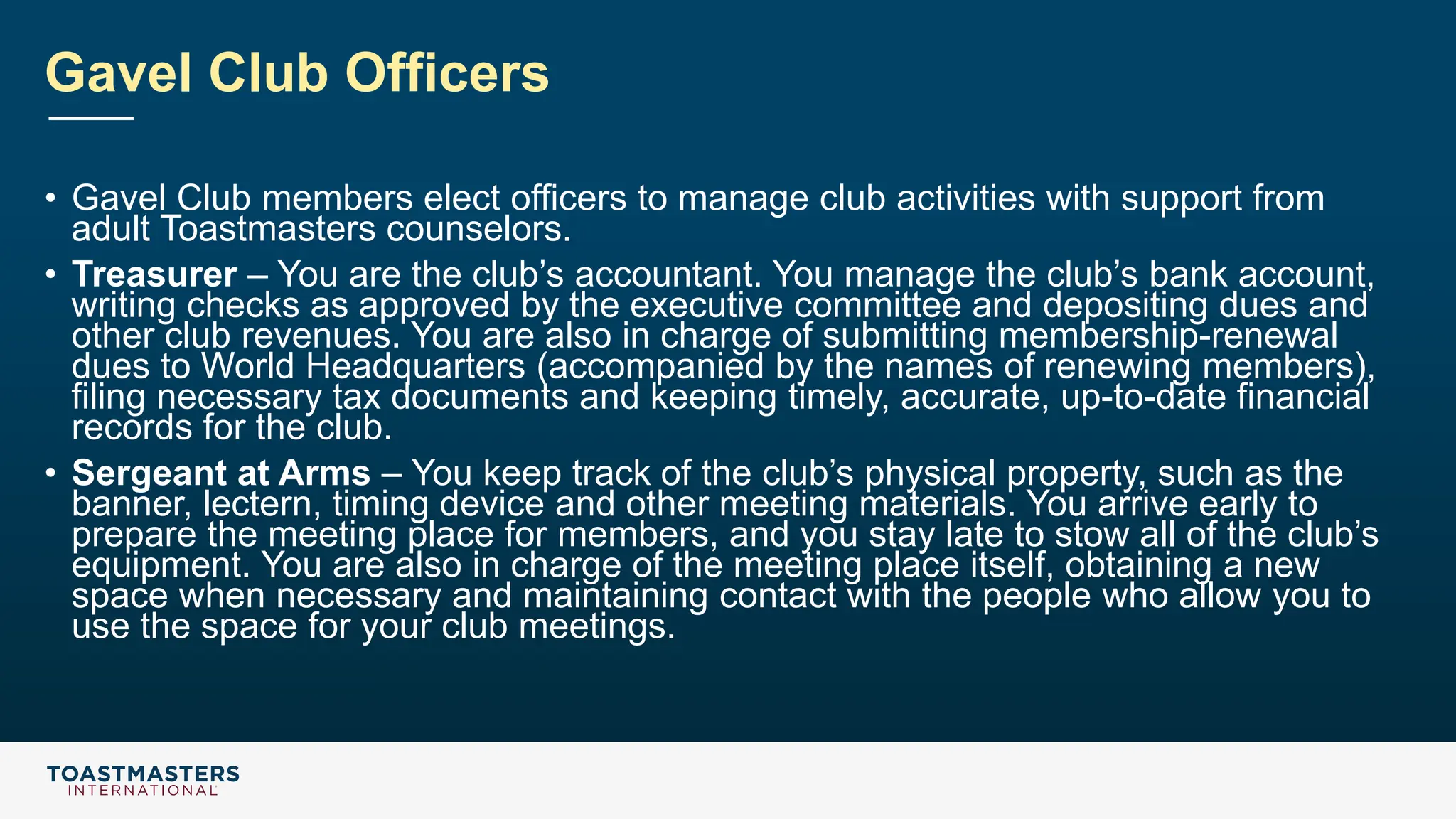 Toastmaster - Gavel Club.pptx