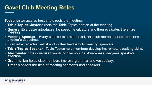 Toastmaster - Gavel Club.pptx