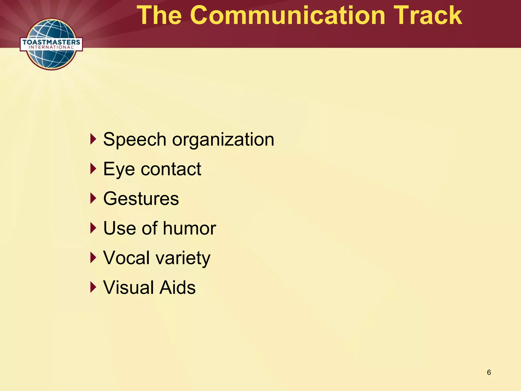 Toastmasters 101 | PPT