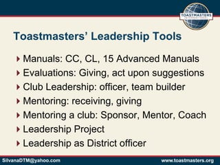 Toastmasters and Leadership Building | PPTX | Executive Leadership ...