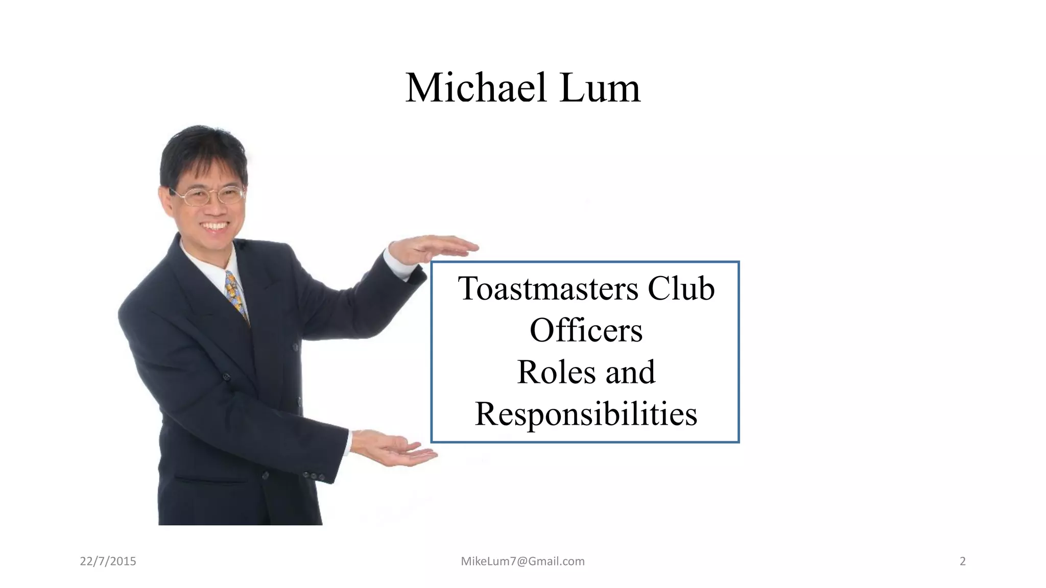 Toastmasters Club Officers Training | PDF
