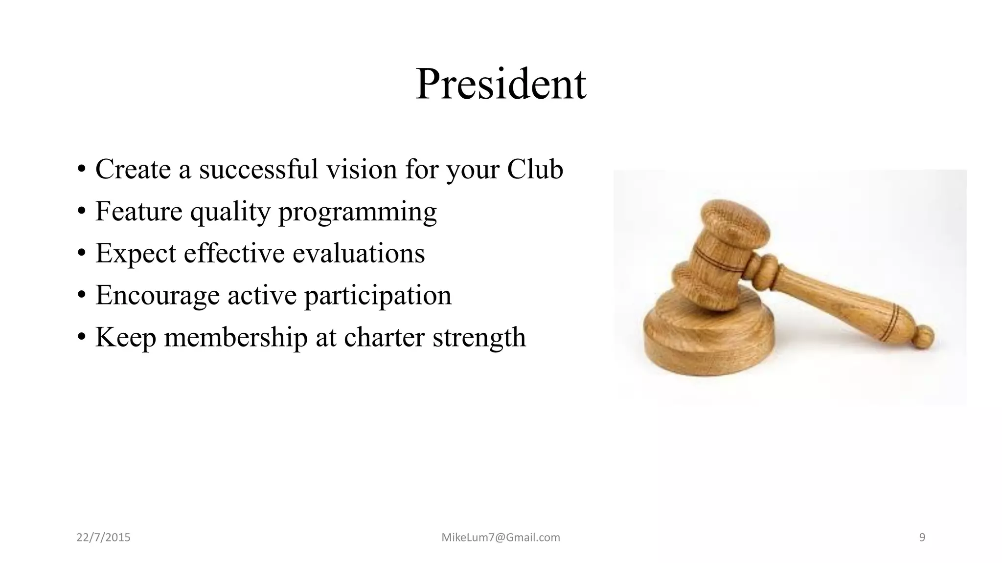 Toastmasters Club Officers Training | PDF