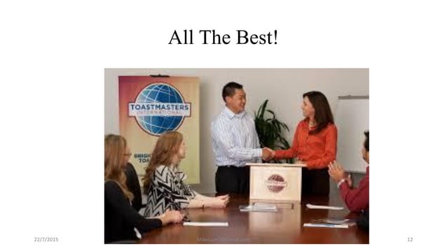 Toastmasters Club Officers Training | PPT