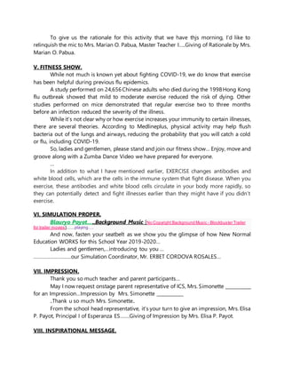 Toastmaster script on new normal simulation dry run | PDF