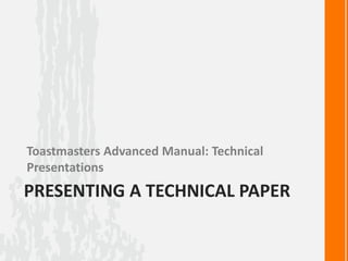 Toastmasters for dissemination | PPTX
