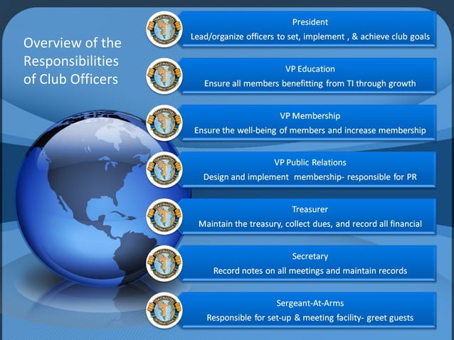 Toastmasters Officers Presentation | PPT