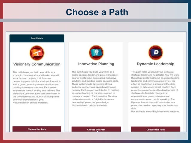 Toastmasters Pathways Journey | PPTX | Career Advice | Careers