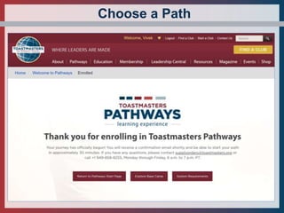 Toastmasters Pathways Journey | PPTX