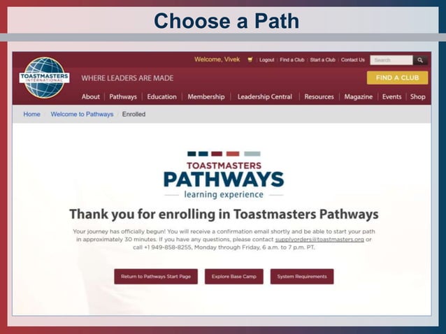 Toastmasters Pathways Journey | PPTX | Career Advice | Careers