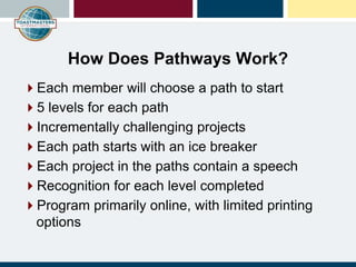 Toastmasters Pathways Learning Experience Update | PPTX
