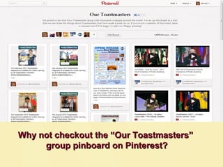 Toastmasters Pinterest Banner Group Pinboard | PPT