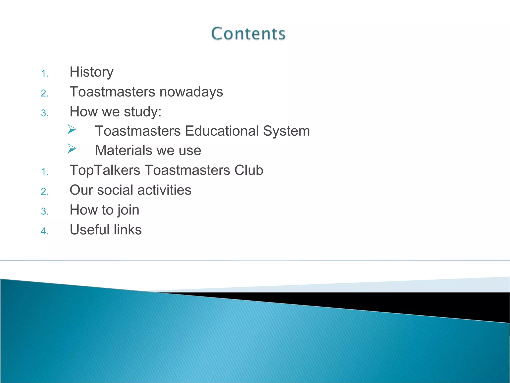 Toastmasters Presentation | PPT