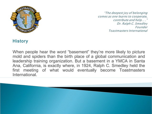 Toastmasters Presentation | PPT