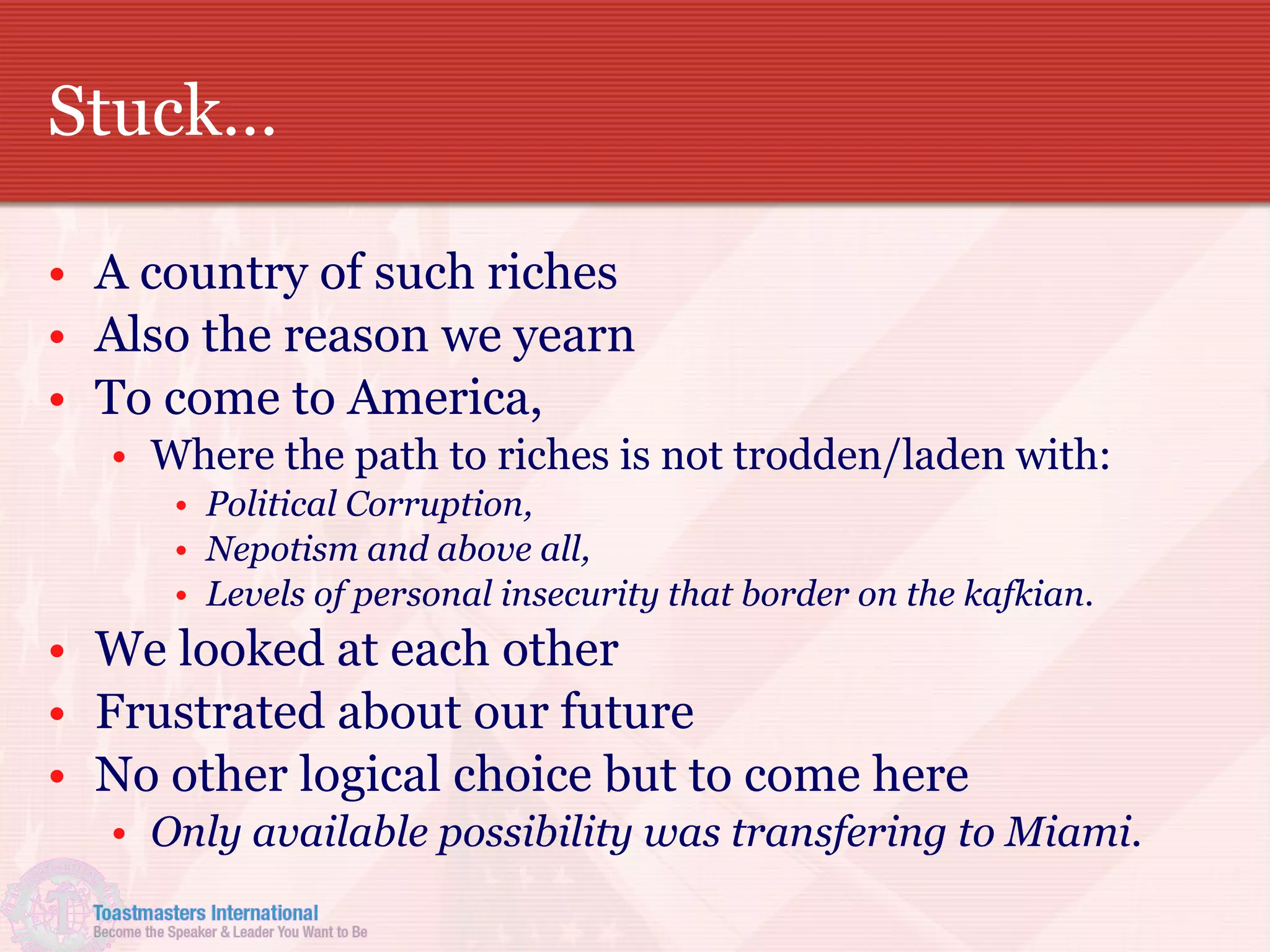Toastmasters Speech One Icebreaker Francisco Palacio Rev2b | PPT