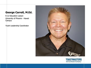 Toastmasters Youth Leadership Farrington High School - Session One | PPT