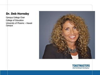 Toastmasters Youth Leadership Farrington High School - Session One ...