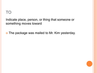 To, at, in, into | PDF