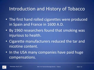 Tobacco | PPTX