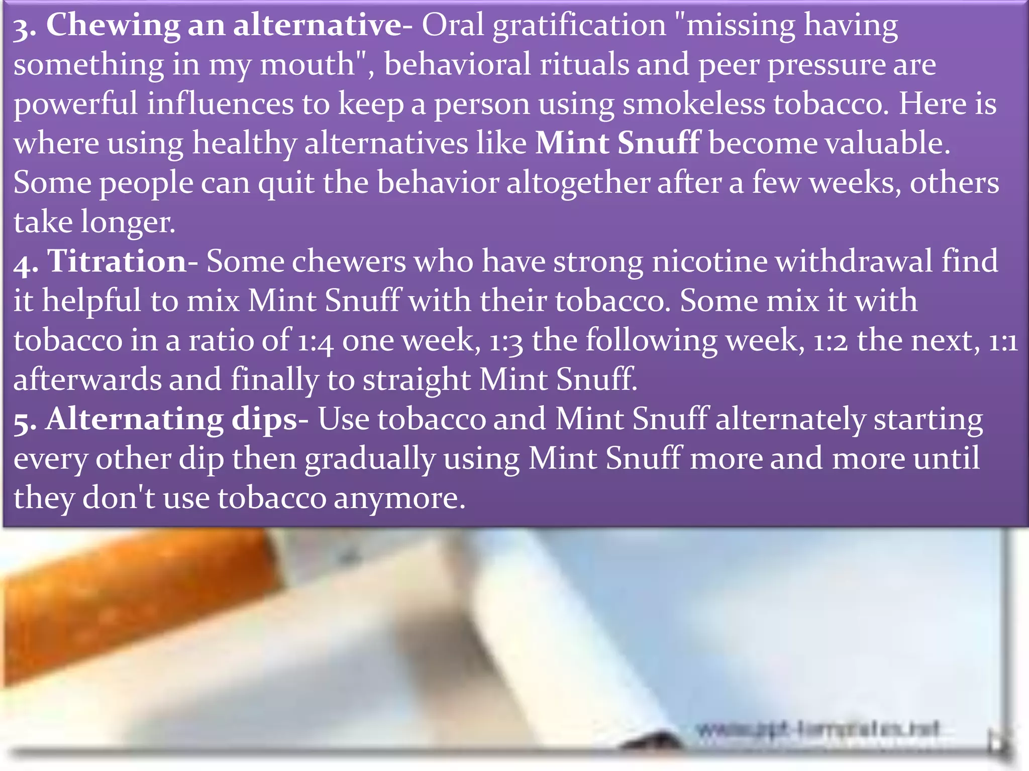 say no to tobacco | PPTX