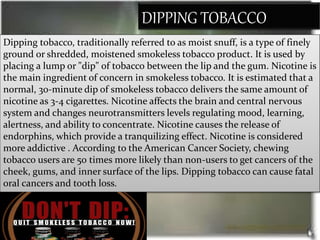 say no to tobacco | PPTX | Illegal Drugs, Tobacco, eCigarettes, Vaping ...