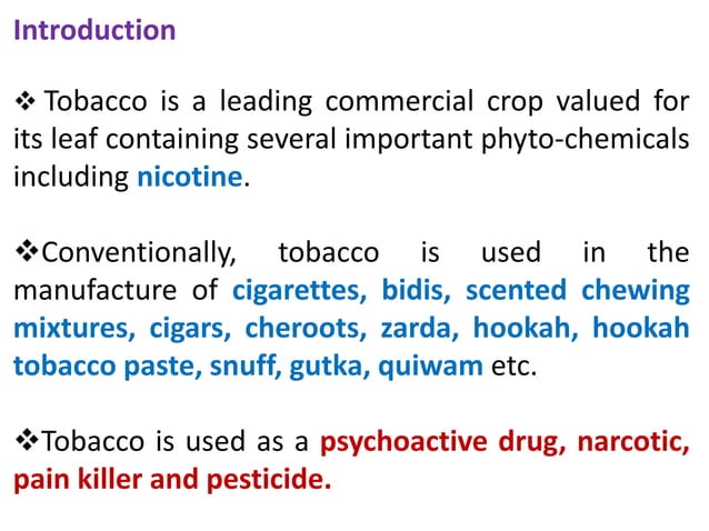 Tobacco | PPT