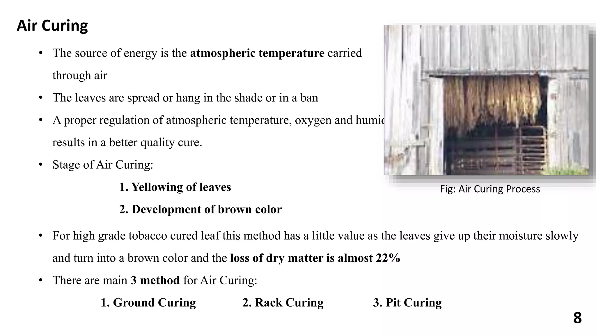 Harvesting and curing method of tobacco | PPTX
