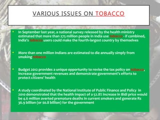 Tobacco- A Leading Risk Factor for Non-Communicable Diseases | PPTX ...