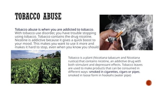 Tobacco-and-alcohol-abuse.pptx for reporting | PPTX