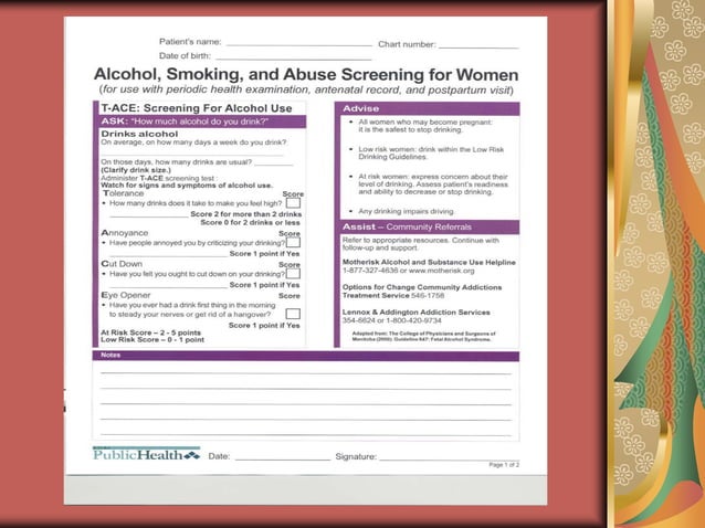 Tobacco,%20alcohol%20and%20abuse%20screening%20tool | PPT
