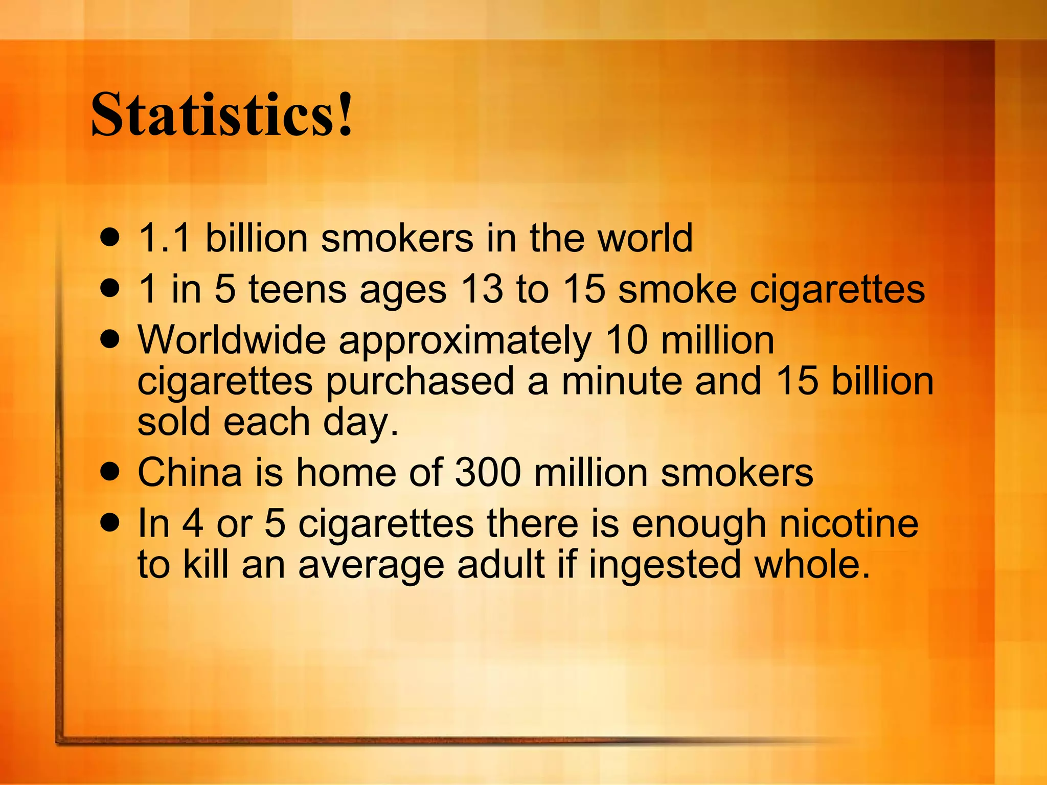 Tobacco Addiction | PPT