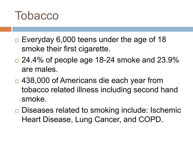 Tobacco and alcohol addiction | PPT