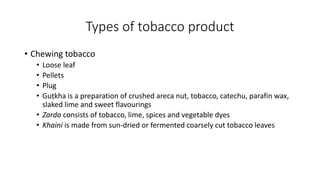 Tobacco and cancer | PPTX