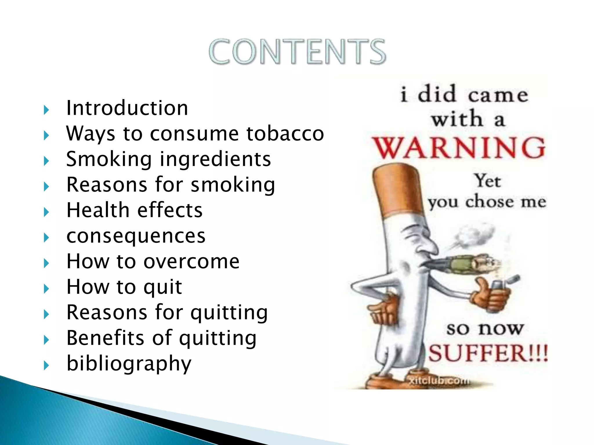 TOBACCO AND HEALTH / SMOKING - RONIT GHOSH | PPT TOBACCO AND HEALTH / SMOKING - RONIT GHOSH | PPT