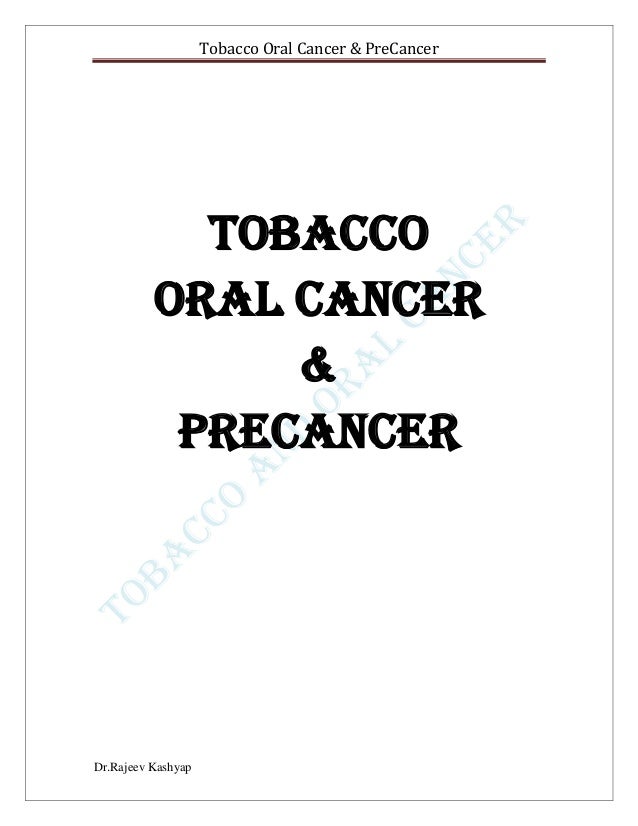 Tobacco And Oral Cancer Cancer
