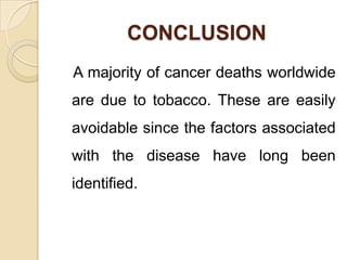 TOBACCO CESSATION | PPTX
