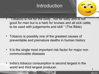 Tobacco control laws in india | PPT