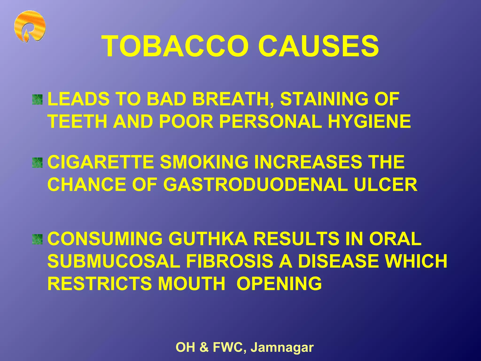 Tobacco De-addiction | PPT