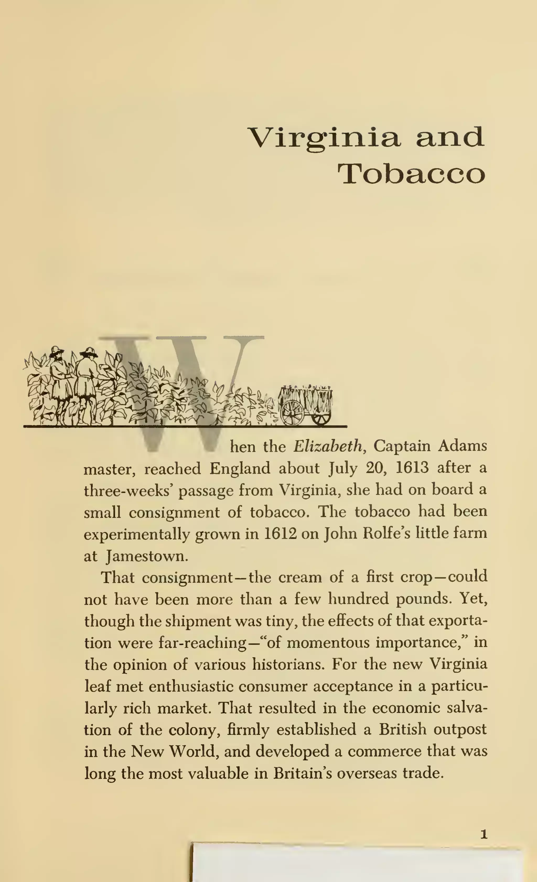 Tobacco History of Virginia | PDF